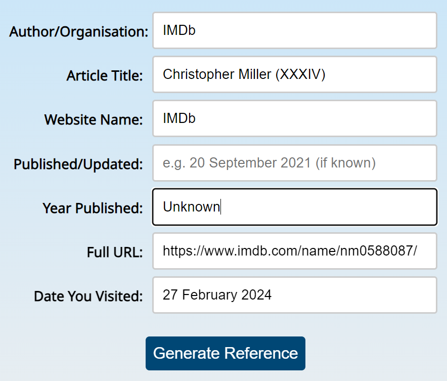 Referencing sources using Neil’s Tool Box and Stride Project Concepts ...